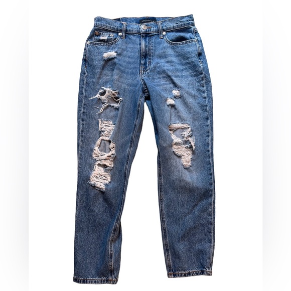 Aeropostale | Jeans | Aeropostale Distressed Mom Jeans Size 6 | Poshmark